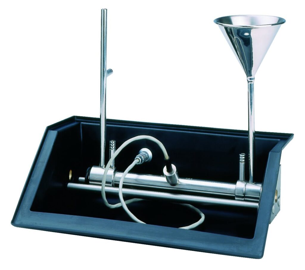 Flow-through tube with integrated temperature sensor