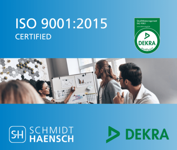 ISO 9001:2015 CERTIFICADO | SCHMIDT + HAENSCH ISO 9001:2015 CERTIFICADO | SCHMIDT + HAENSCH
